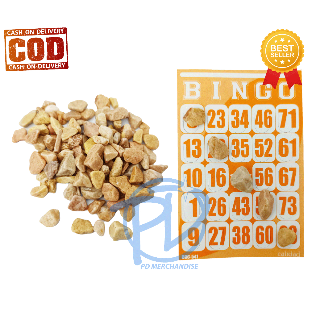 COD PD Brown Bingo Panantos Marble Jolen Flat Holen Chips Number Marker ...