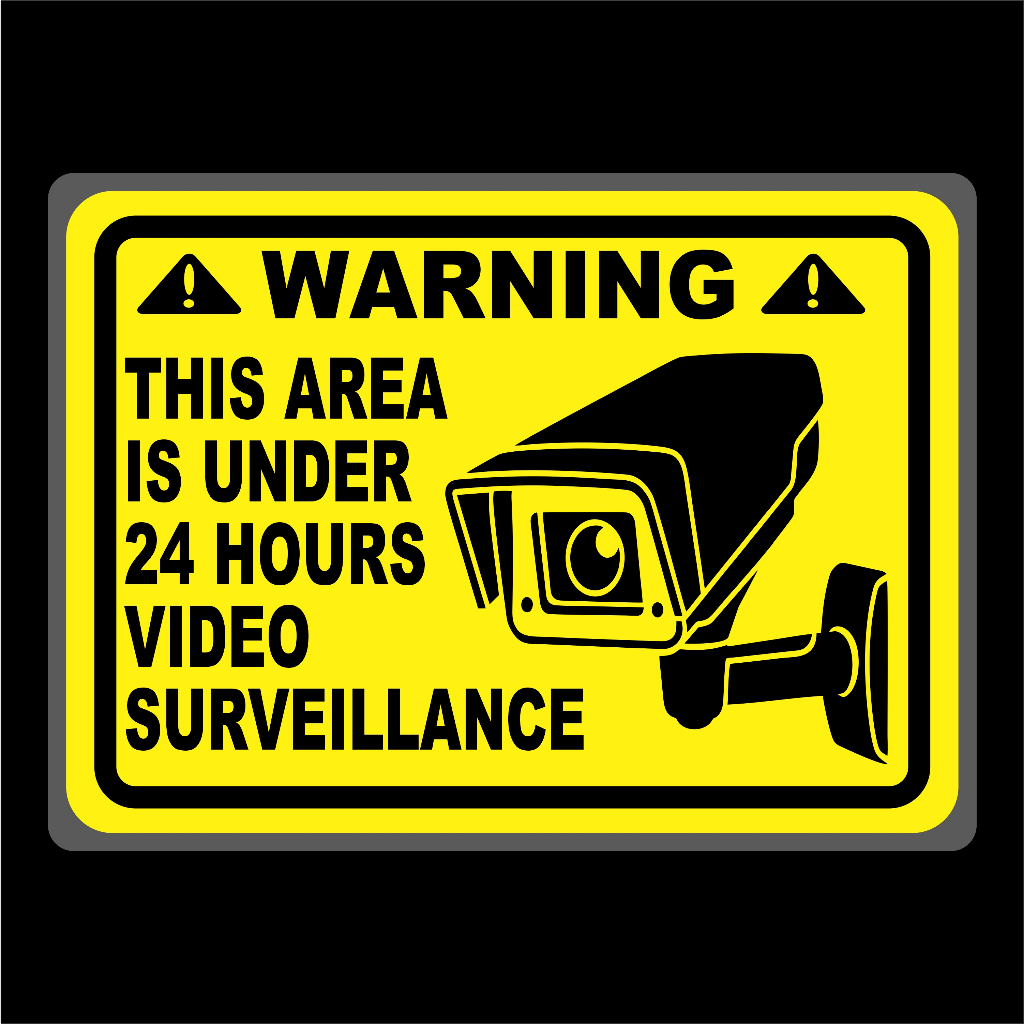 WARNING SIGNAGE CCTV, LAMINATED A4 SIZE SIGNAGE | Shopee Philippines