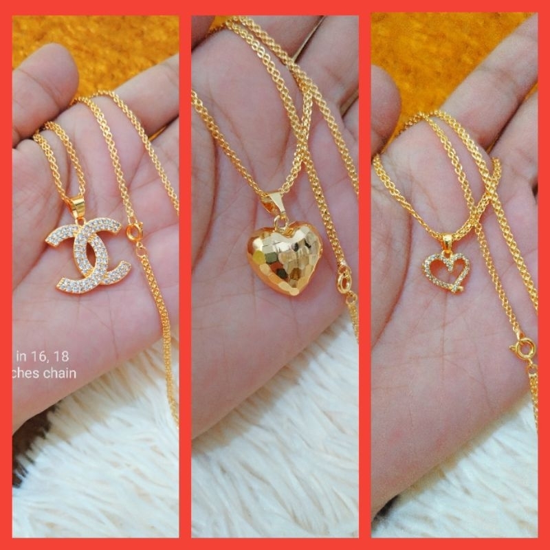 10k Pure Gold Necklace for Ladies ( Best Mark Chain / Double Chain ...