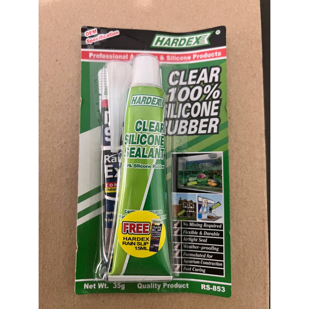 HARDEX Clear RTV Silicone Sealant 35g with FREE | Shopee Philippines