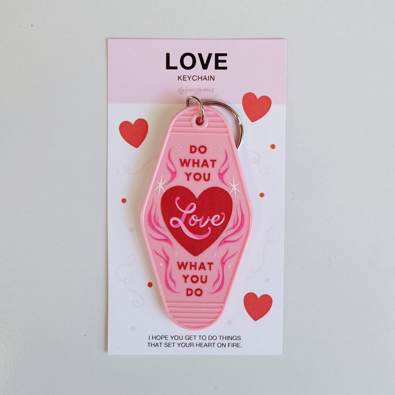 Love Keychain Keytag | Louise Ramos | Shopee Philippines