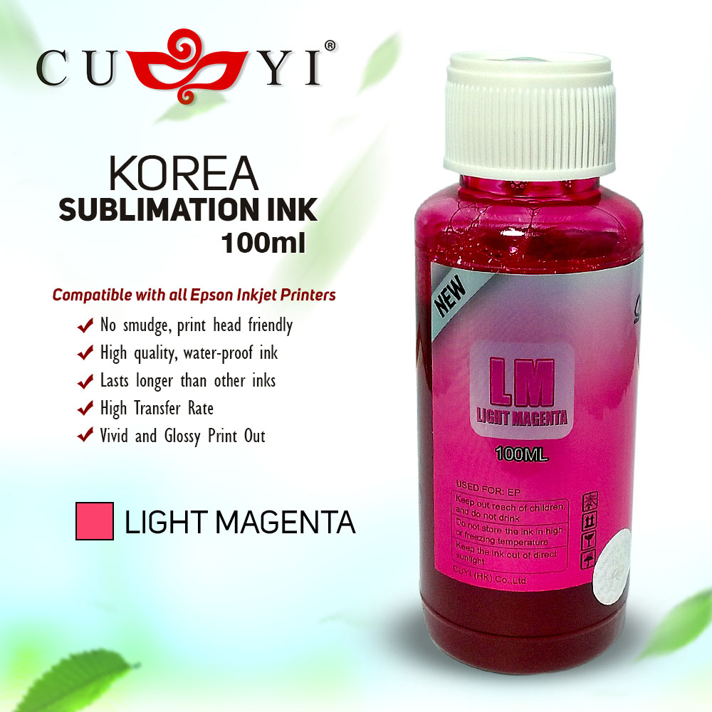 CUYI 100ml Korea Sublimation Ink for Modified Printer Anti-clogged (6 ...