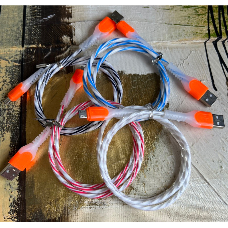 1 meter V8 micro USB for Android silicone cable Good quality | Shopee ...