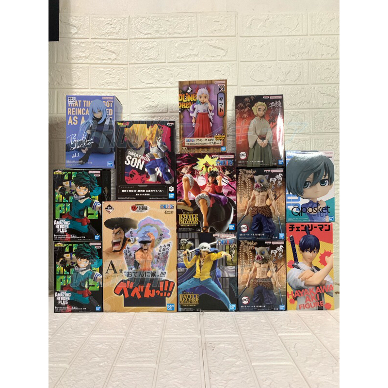 Authentic Assorted Anime Figures One Piece Dragon Ball My Hero Academia ...