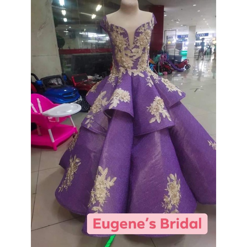 Gown For Birthday/ Sagala /Ball Gown For 7th Birthday Long Back ...