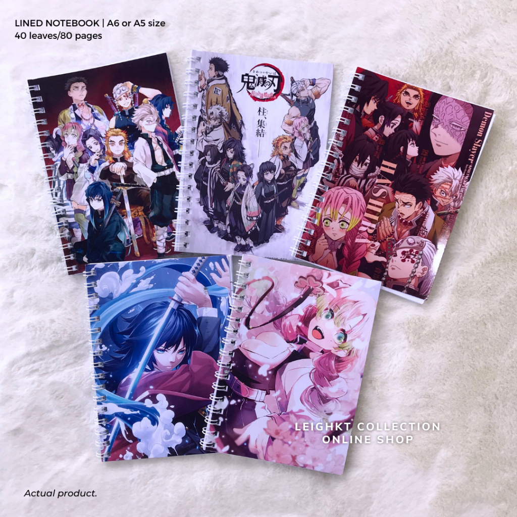 Leighkt | Demon Slayer Anime Notebook Hashira Giyu Tomioka Mitsuri ...
