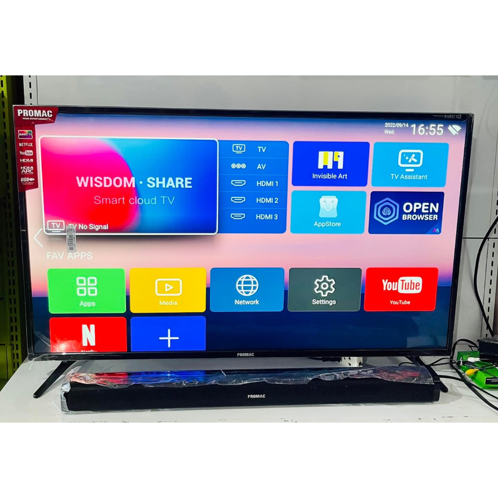 Brand new Promac 43” Smart TV with FREE SOUNDBAR now on SALE FOR ONLY ...