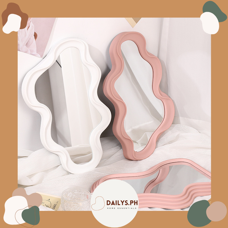 •DAILYS• Aesthetic Asymmetrical Vanity Mirror with Hook Statement ...