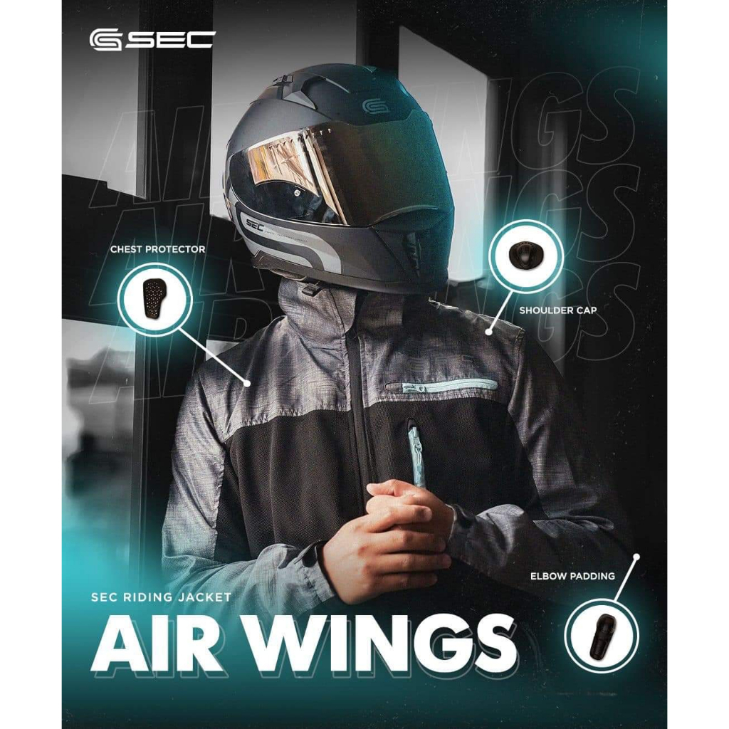 SEC Air Wing Riding Jacket | Shopee Philippines