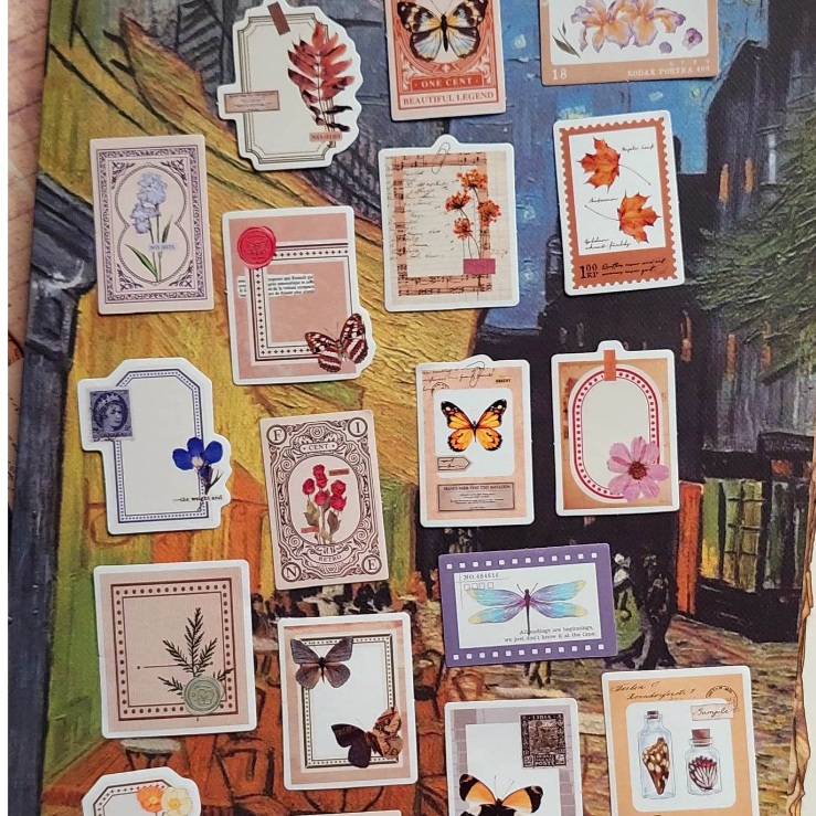 (12 Pieces) Vintage Stickers - FRAMES for Journaling, Scrap Booking ...