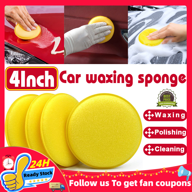 Car Foam Sponge Wash Sponge Waxing Pad Polish Wax Applicator Car ...