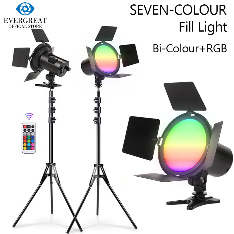 RGB LED Video Fill Light Rechargeable Dimmable Photo Light 3200K~5600K ...