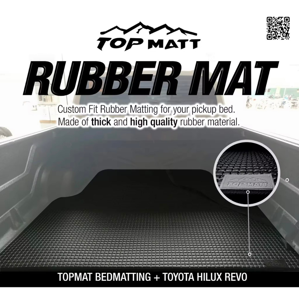 Toyota J E G V Conquest / GR 2016 to 2025 Top Mat Bed Rubber Matting ...