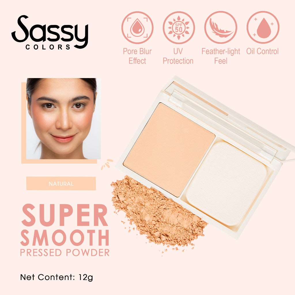 Sassy Colors Oil Control Mattifying Super Smooth Mineral Pressed Powder ...
