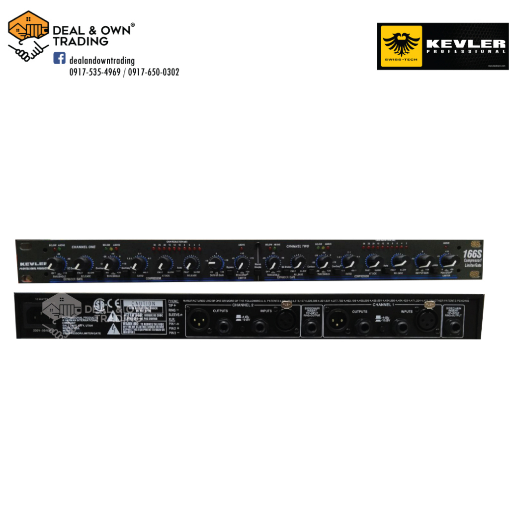 Kevler 166S Dual Channel Compressor Limiter with Gate | Shopee Philippines