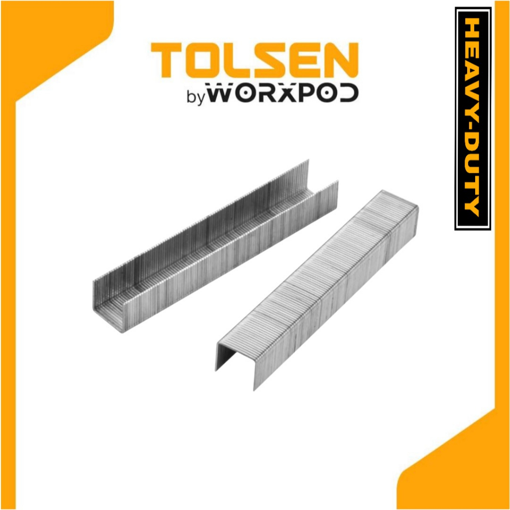 TOLSEN 1000pcs Gun Tacker Staples Wire Refill (0.7x10mm l 1.2 x 8 l 1 ...