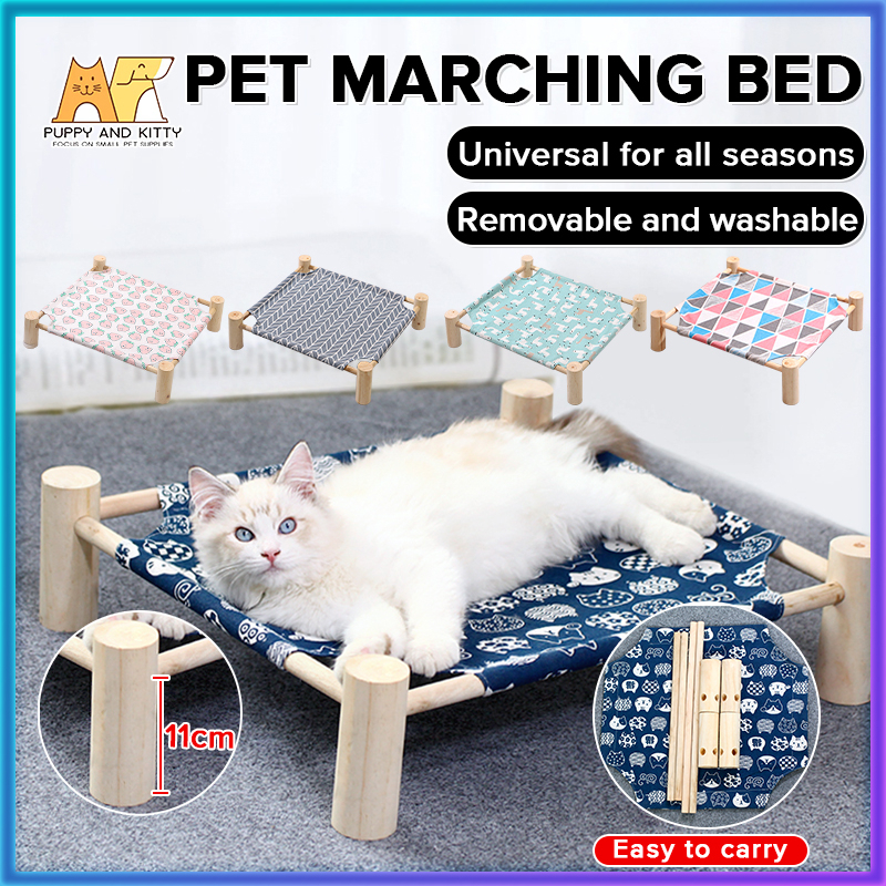 Pet wood bed dog cat hammock | Shopee Philippines