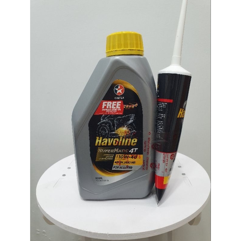 Havoline Super Matic 4T 10w40 800ml and Gear Oil 120ml | Shopee Philippines