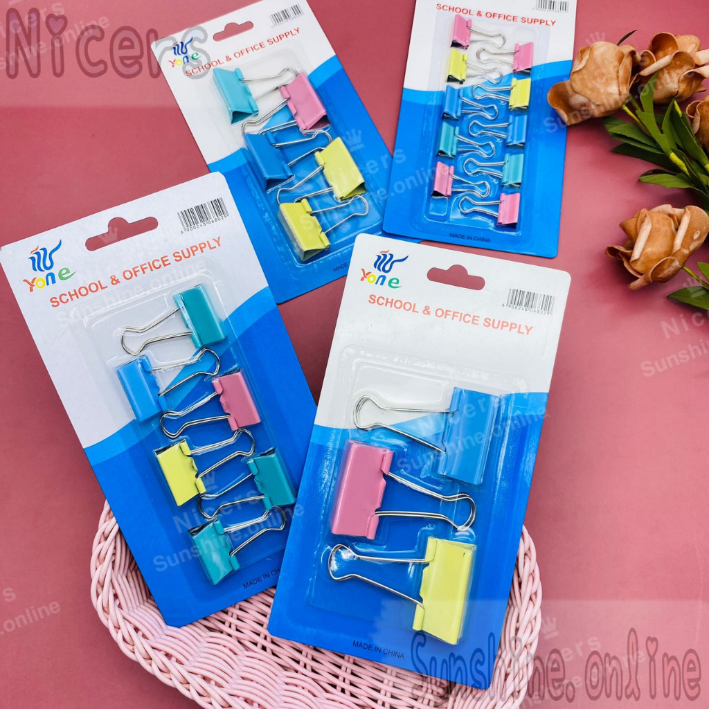 Multicolor Paper Clips Document File Binder Colorful Binder Clip ...