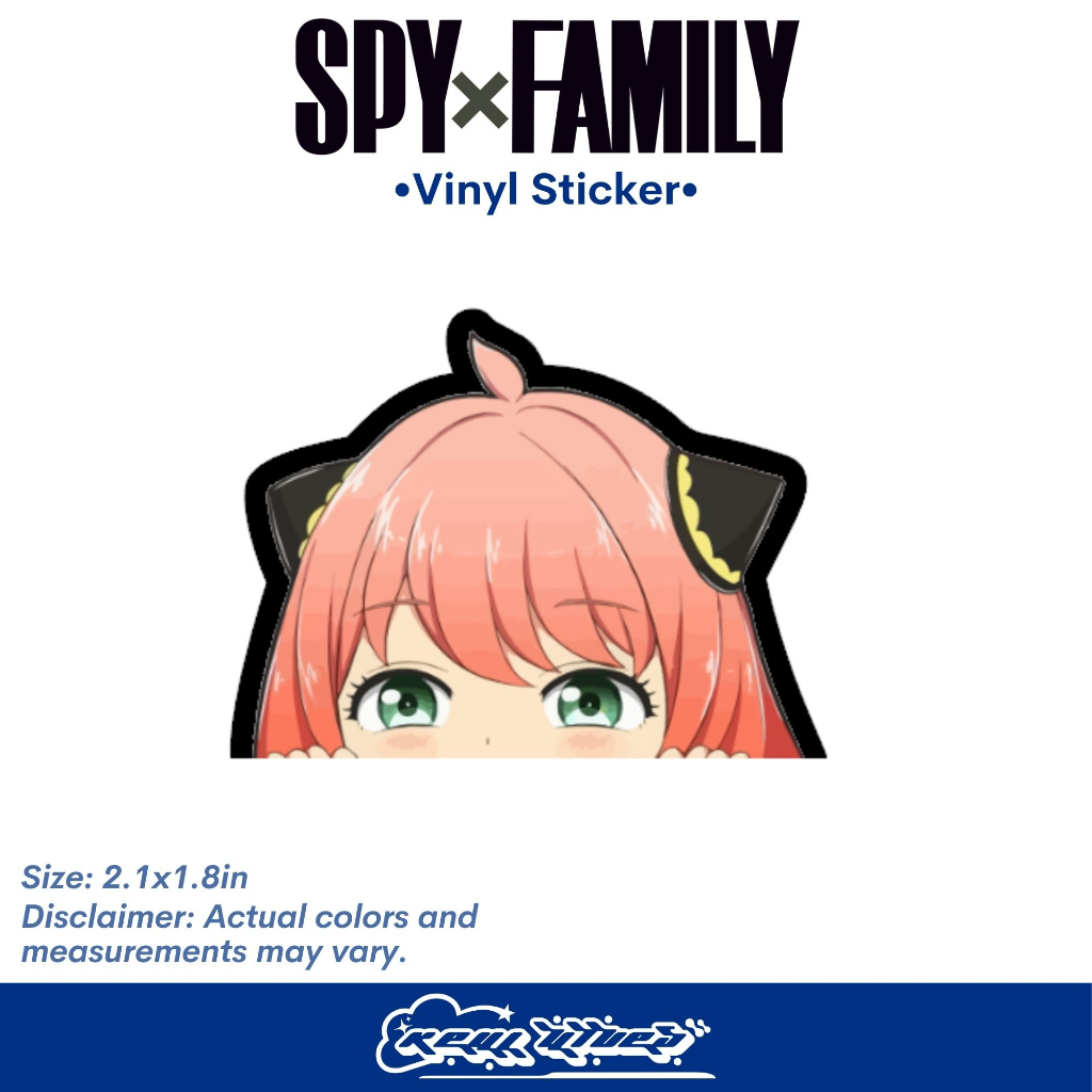 Anya Spy x Family Sticker Anime Vinyl Peeker Stickers Waterproof ...