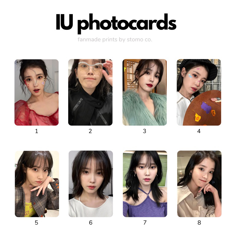 IU Fanmade Unofficial Photocards | STOMO CO. | Shopee Philippines