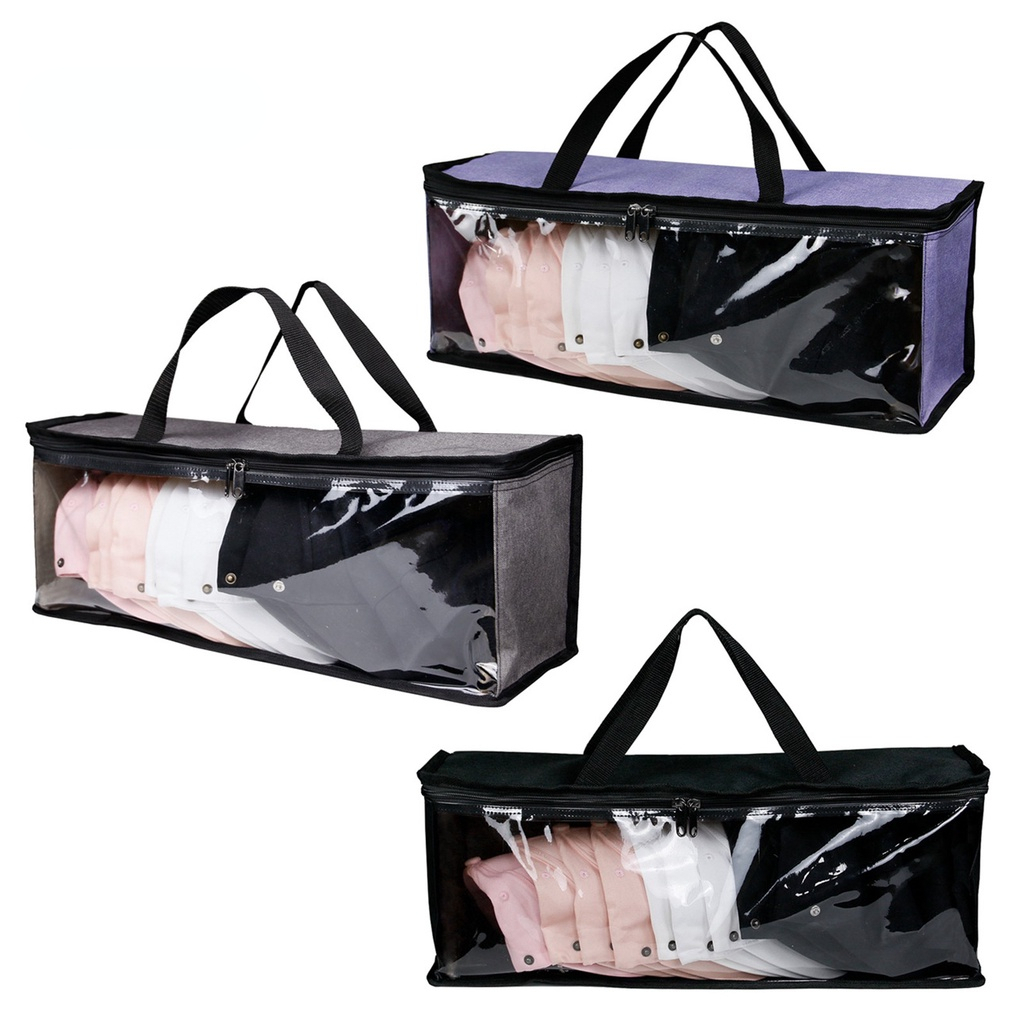 (COD) PVC Cap Storage Box Trucker Style Sport Cap Bag Multi-use for ...