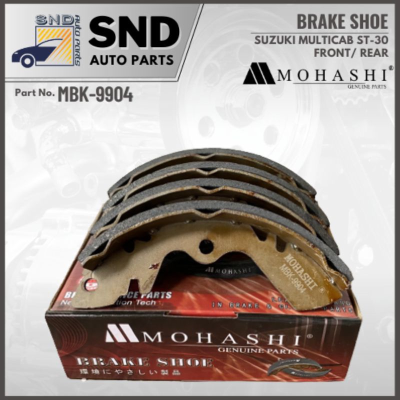 Brake Shoe for SUZUKI Multicab ST-30 FRONT/REAR (MBK-9904) MOHASHI ...