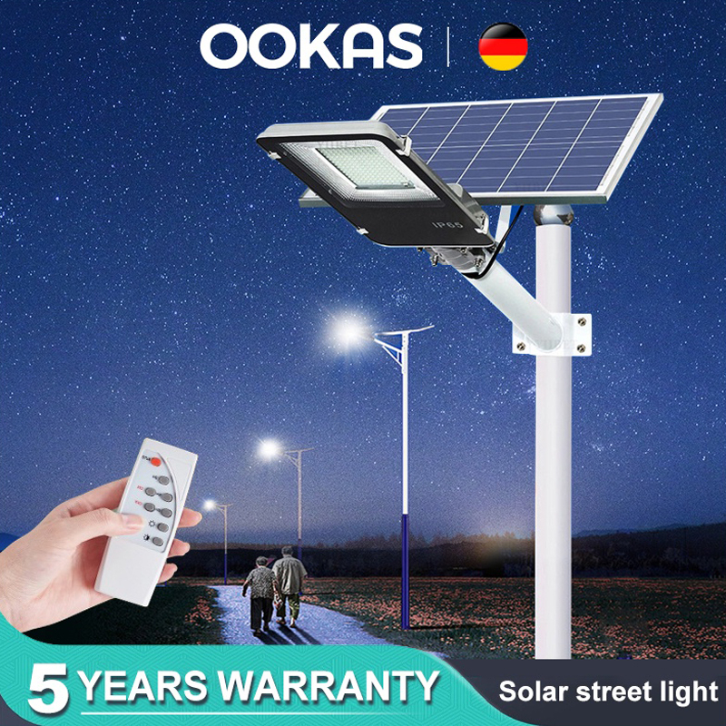 OOKAS Solar Street Lights Waterproof LED Solar Light Outdoor 100W 200W ...