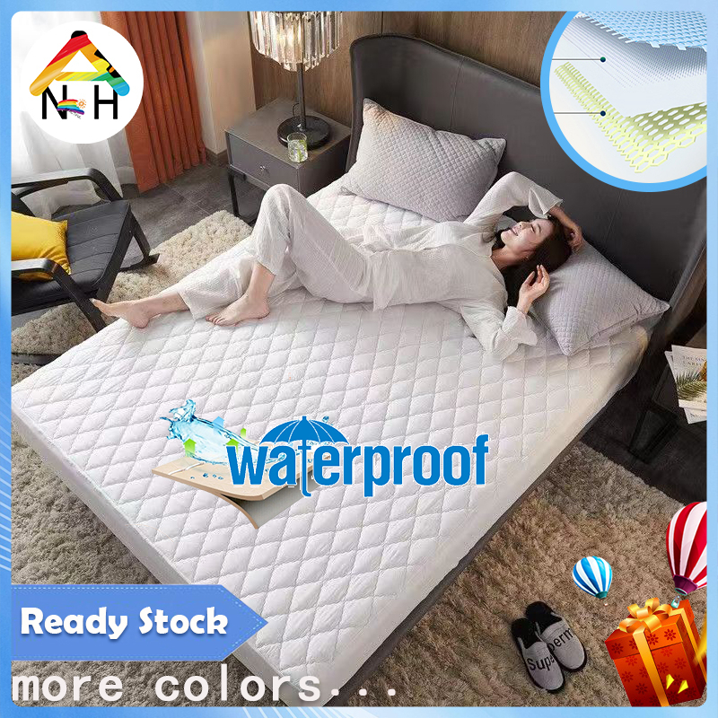 [Waterproof] Mattress Protector Single 90/150/180*200CM Quilted ...