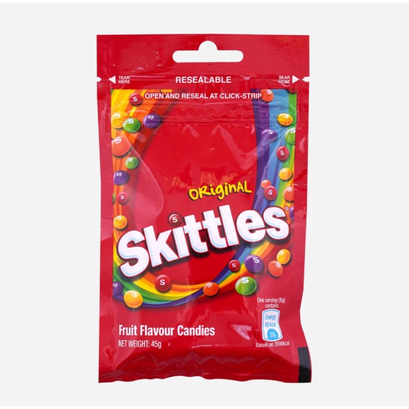 Skittles Original Resealable Pack 45g | Shopee Philippines