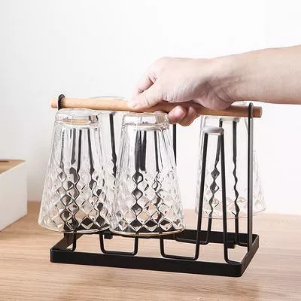 [ SALE ] HIGH QUALITY KITCHEN UTENSILS IRON CUP HOLDER DRAIN CUP ( COD ...