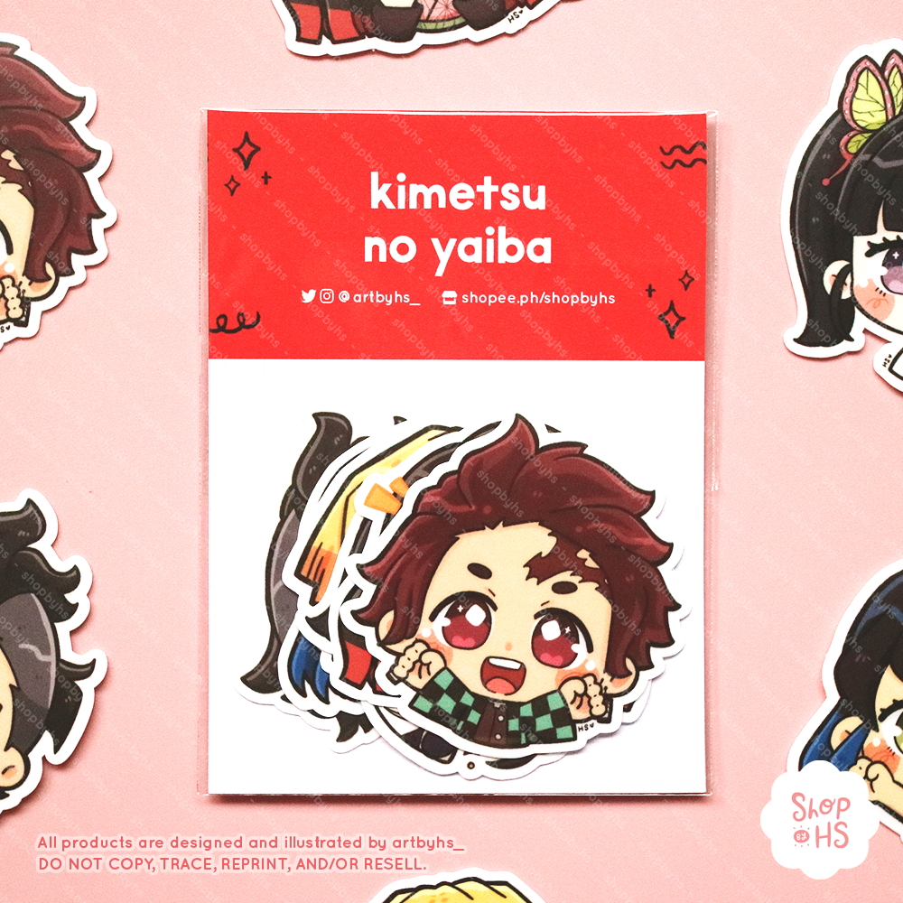Kimetsu No Yaiba Vinyl Sticker Set | Shopee Philippines