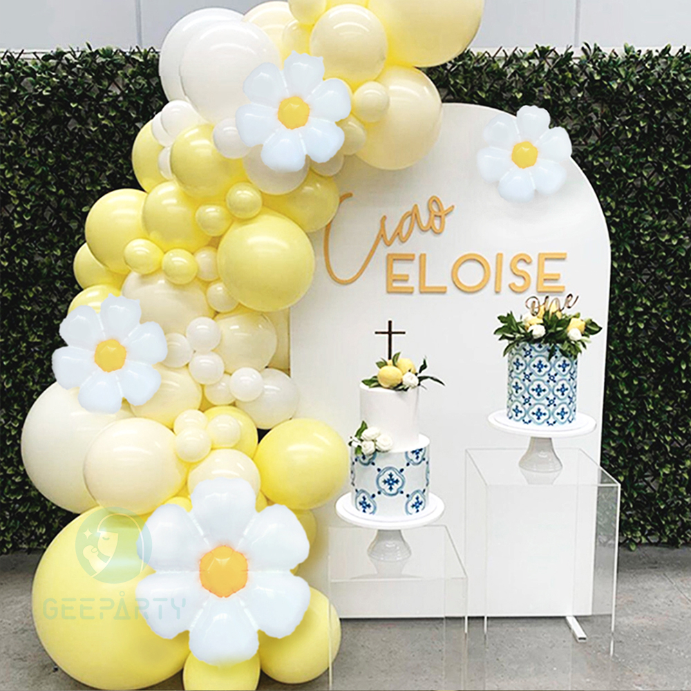 Daisy Balloon Garland Set Arch Kit for Wedding Baby Shower Birthday ...