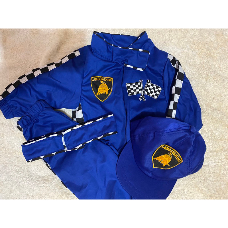 BLUE Car Racing Costume (cars mcqueen/hotwheels/Ferrari/lamborghini ...