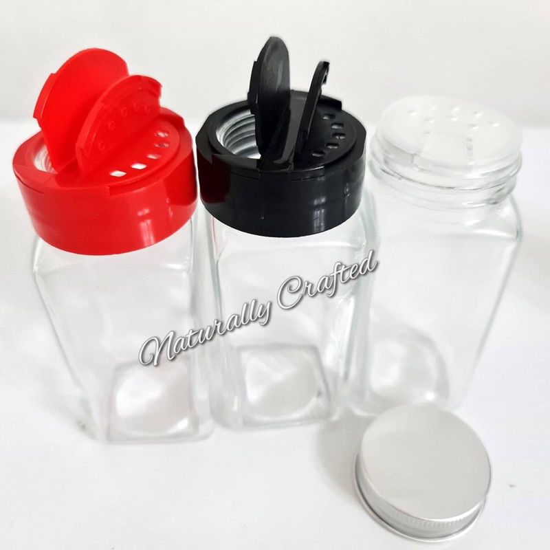 120ml Square Glass Spice Jar / Induction seal | Shopee Philippines