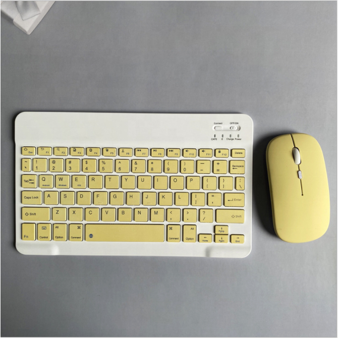 【Local shipment】Wireless Keyboard and Mouse 10 inch Macaron Colors for ...