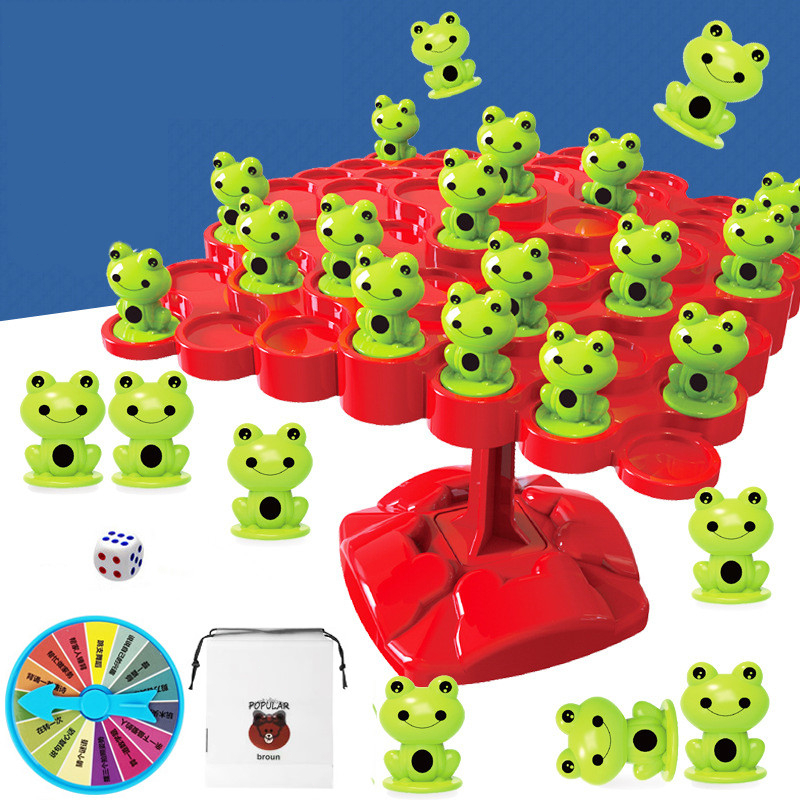 Frog Stackable Balance Tree Toy Thinking Training Puzzle Toys Learning ...