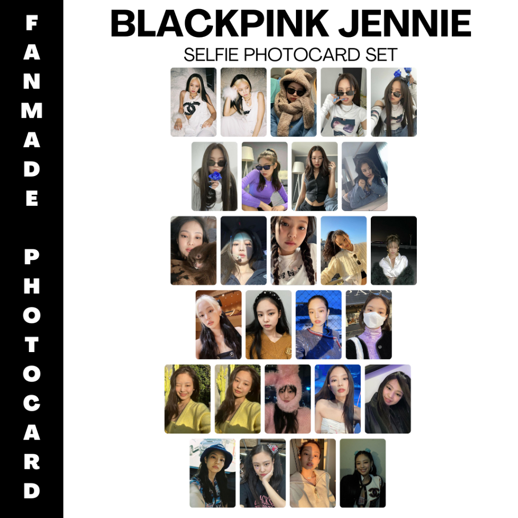 BLACKPINK JENNIE [PART 2] FANMADE PHOTOCARD SET | Shopee Philippines