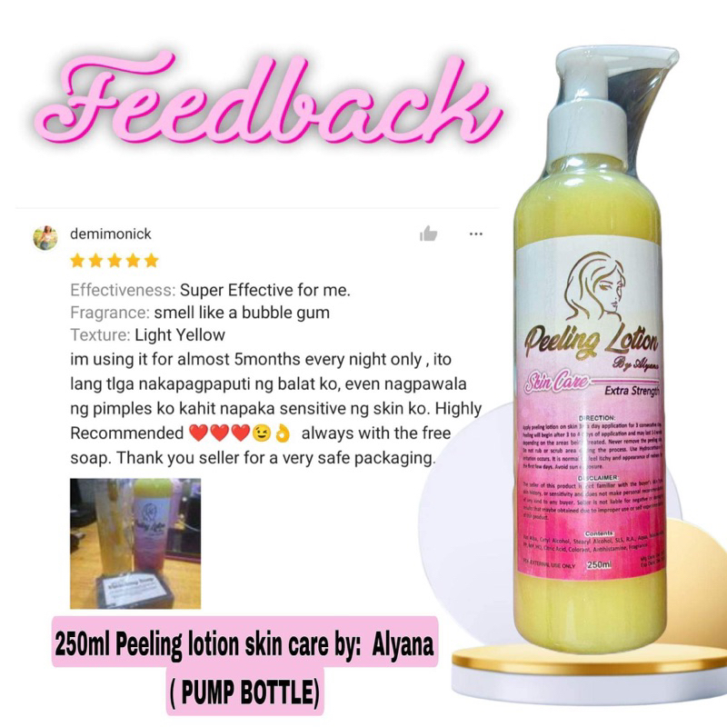 250ML ORIGINAL P. LOTION EXTRA STRENGTH SKIN CARE BY ALYANA(FDA ...