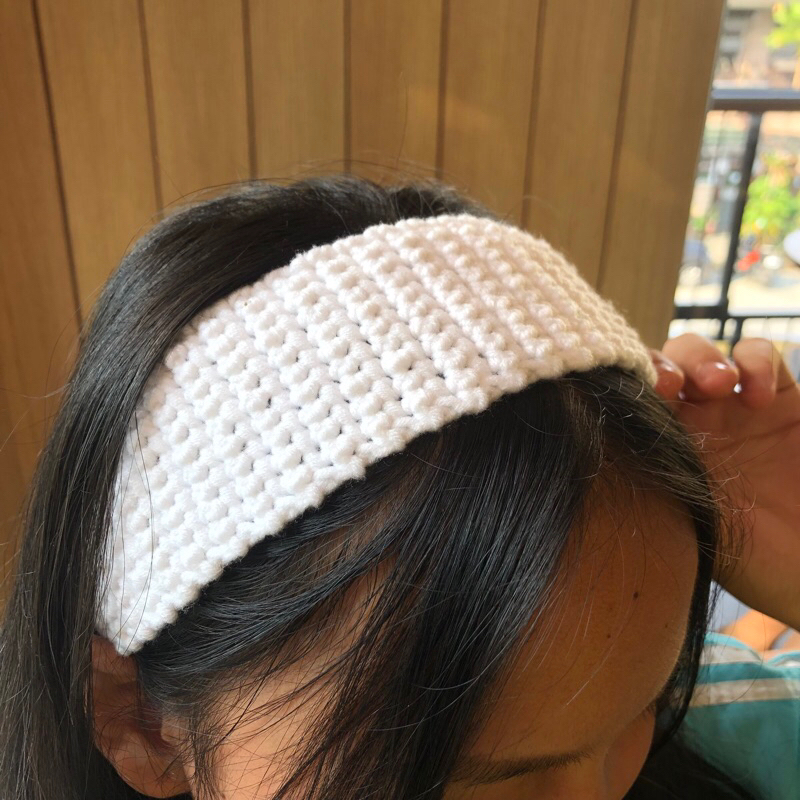 Headband Yarn Crochet Tie Back Headband Shopee Philippines