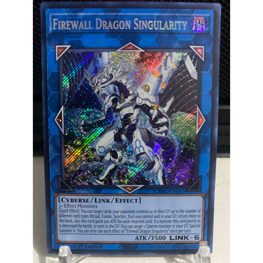 Firewall Dragon Singularity - CYAC-EN047 - Secret Rare 1st Edition ...