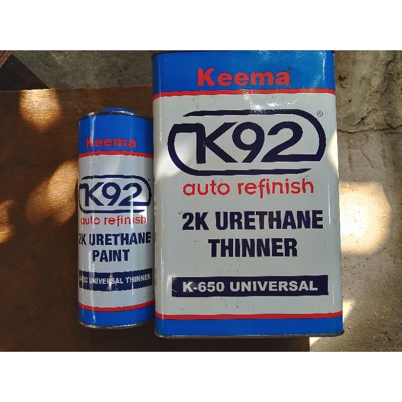 K92 HIGH GLOSS 2K URETHANE THINNER K-650 UNIVERSAL KEEMA AUTO REFINISH THINNER PARA SA PINTURA ...