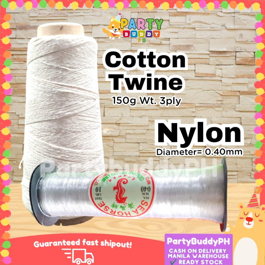 Multi-purpose Cotton Twine Nylon Balloon String Thread Party Decoration Esentials PartyBuddyPH ...