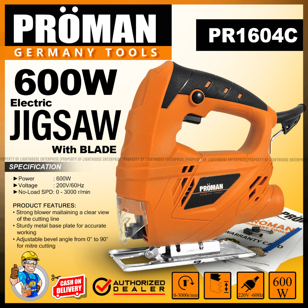 PROMAN 600W Electric Jigsaw (PR1604C) *LIGHTHOUSE ENTERPRISE* | Shopee ...