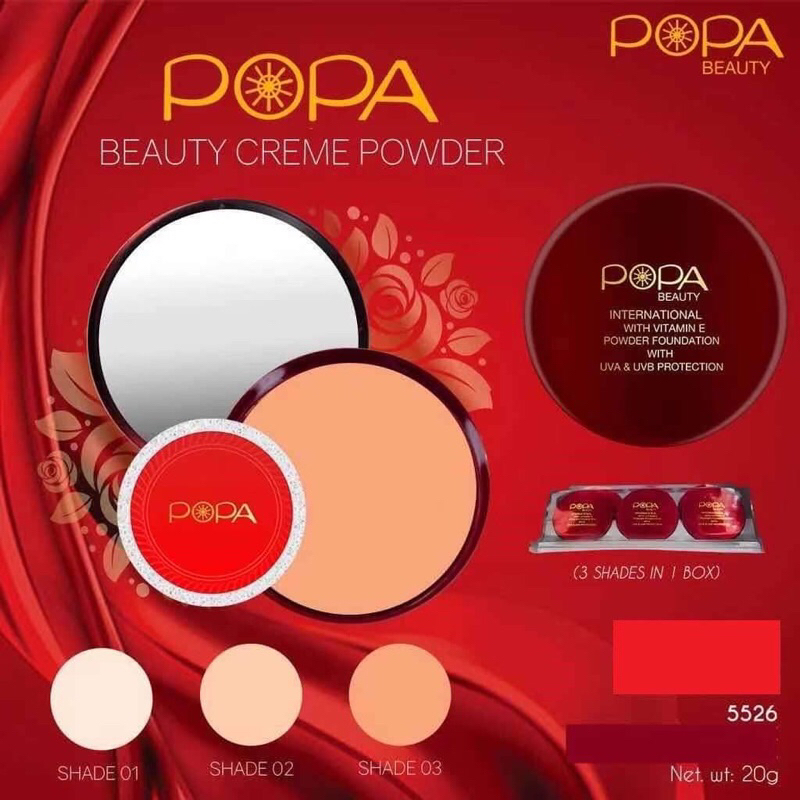 POPA Foundation Powder Beauty Cream Powder | Shopee Philippines