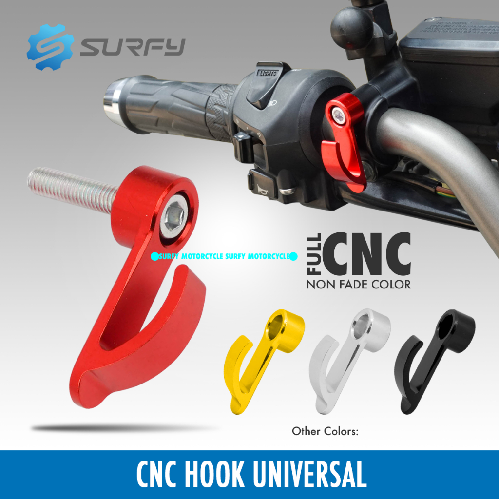 CNC Hook Universal With 5.5mm Bolt Alloy Metal Heavy Duty Easy To ...