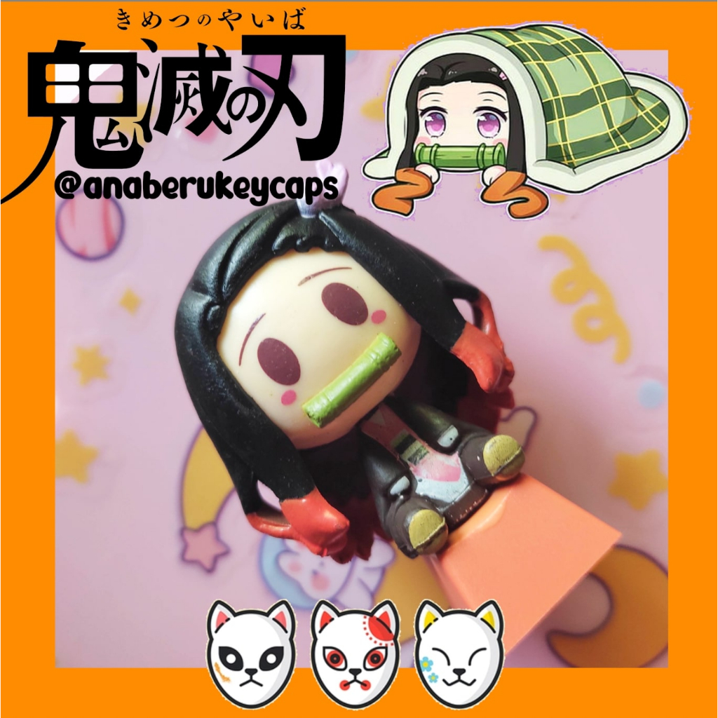 Demon Slayer Nezuko Keycaps | Shopee Philippines
