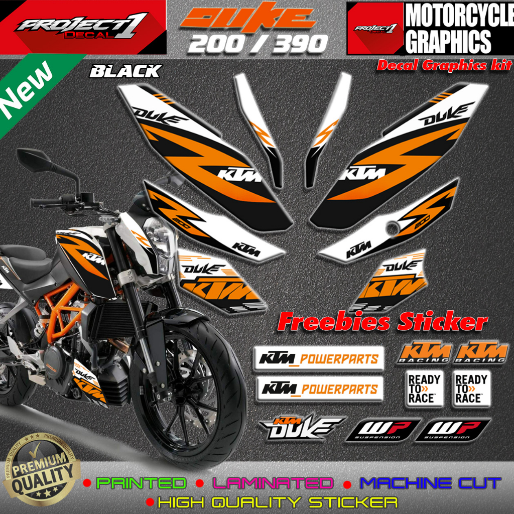 Ktm Duke V1 200/390 Stock#3 decal sticker | Shopee Philippines