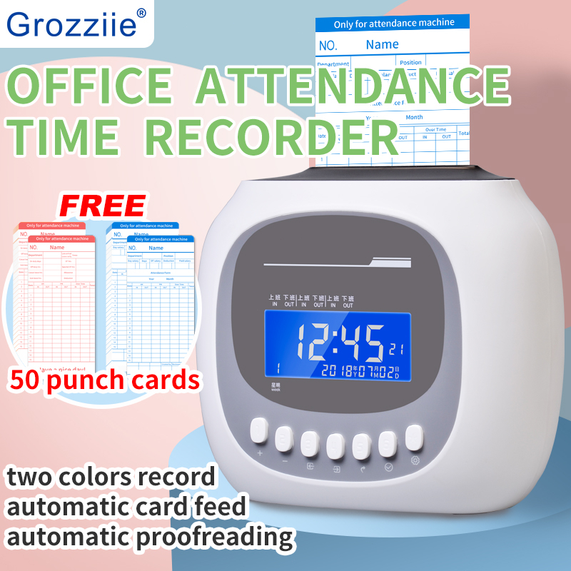 Punch Card Attendance Machine bundy clock Time Recorder Local Warranty ...