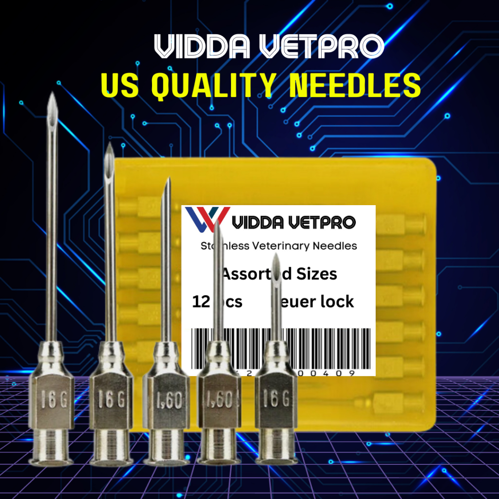 1 dozen needle for animals 1 dosena karayom re usable for pigs goat ...